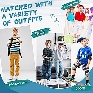 Eocom Kids Boys Ankle Socks Low Cut Athletic Cotton Sport Socks For Little Boys 6 Pairs (Multi Color, 6-8 Years)