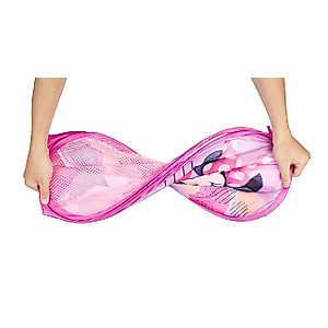 Disney Minnie Mouse 4 Piece Storage Solution Set with Pop Up Hamper, Collapsible Storage Trunk and 2 Nestable Storage Bins