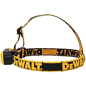 DEWALT Headlamp for Jobsite, 200 Lumen (DWHT81424), Yellow
