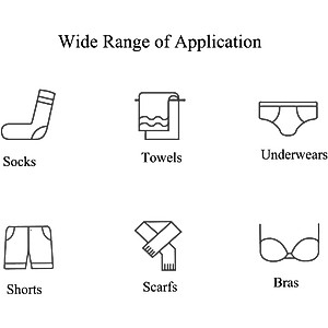 2 pac Folding Portable Laundry Hanger with 12 Clips Drying Rack for Socks&Lingerie Plastic Clothes Pins