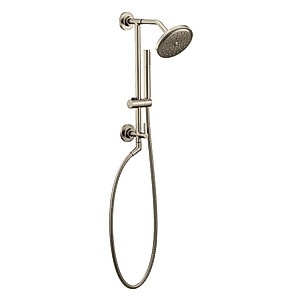 Moen Annex Brushed Nickel Shower Slidebar and Shower Hose System Trim, Valve Required, TS3661NHBN