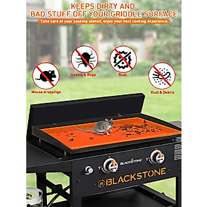 VCBOR Silicone Griddle Mat for 36" Blackstone Griddle, Blackstone Grill Accessories Cover, Upgraded Food Grade Silicone Mat, Waterproof & Rip-Proof, Protect Griddle from Rusting, Rodent, Insect, Dust
