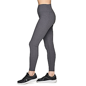 RBX Women's Buttery Soft Squat Proof Legging Space Dye Legging Heathered Grey/Black XS