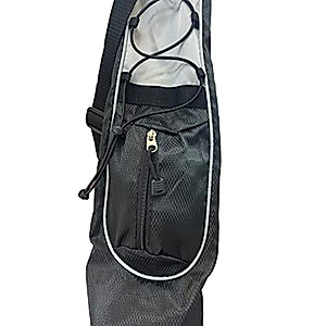 JEF WORLD OF GOLF JR1256 Pitch & Putt Sunday Bag with Stand & Handle, Black