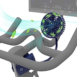 DoublePlus Fan for The OG Bike, Strong Clip Fan for The OG Bike & Bike+, USB Chargable Fan for The Bike, Portable Fan Adjustable 3 Speed, Accessories Compatible with The Bike