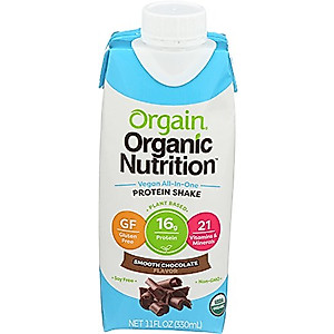 ORGAIN SHAKE SNGLE SMTH CHOC VEG 11OZ