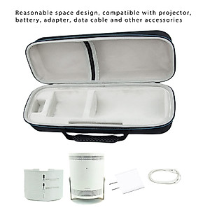 Case for Samsung The Freestyle Projector & Battery Base All Accessories Storage, Compatible with 30” - 100” The Freestyle 2nd Gen EVA Hard Bag Anti-Scratch Anti-Collision (Black)