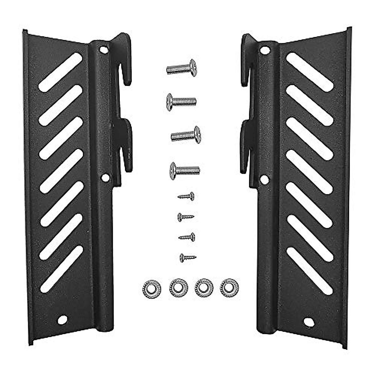 2Pcs Down Hook Bolt-On to Hook-On Conversion Bracket for Headboard or Footboard, Adjustable Bed Rail Hook Plate Adapter,Hook Brackets for Attach Bed Rail to Headboard or Footboard