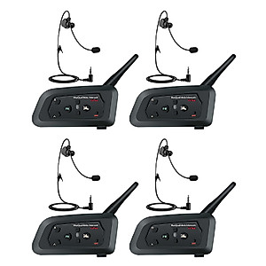 Maxquall Referee Headset Earphone Newly-Designed Earpiece Professional 1pc V6 V4 FBIM Football Arbitro Coach Judger Arbitration Earhook Soccer Headset(1PC R Earpiece)