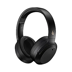 Edifier W820NB Hybrid Active Noise Cancelling Headphones - Hi-Res Audio - 49H Playtime - Wireless Over Ear Bluetooth Headphones for Phone-Call - Black