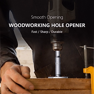 Bonsicoky 20Pcs Forstner Drill Bit Set 14-50mm, Carbide Woodworking Hole Saw Set, Flat Wing Counterbore Drill Bit Set with Plastic Storage Box for Wood Drilling