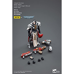 HiPlay JoyToy Warhammer 40K: Adepta Sororitas Argent Sister Vitas 1:18 Scale Figure