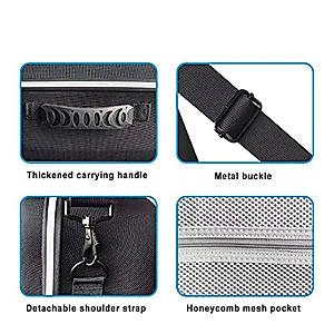 VR Storage Bag Compatible for PS VR2, Carrying Case Cover for VR Gaming Headset All-in-One Hard Travel Box for Virtual Reality Headsets Controller Protective EVA Suitcase Pouch