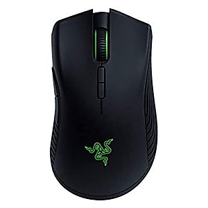 Razer Mamba Wireless, Wired/Wireless Gaming Mouse with True 16,000 DPI 5 Generation Optical Sensor, 50 Hour Battery Life, Powered by Razer Chroma
