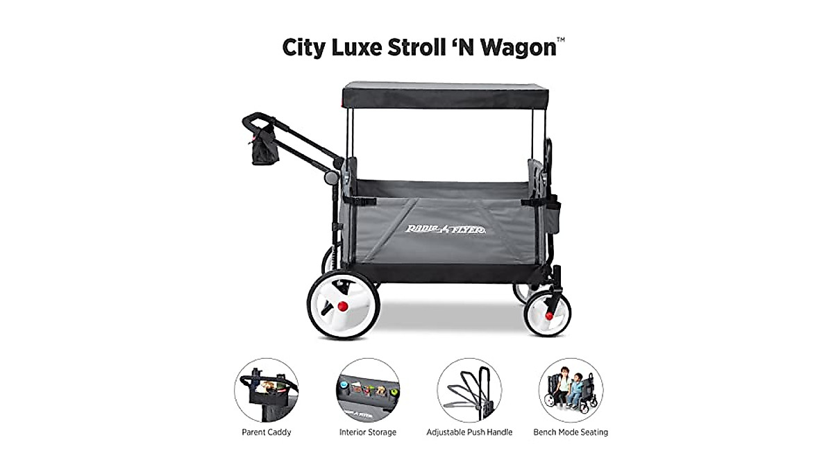 Radio Flyer City Luxe Stroll N Wagon: Push, Pull & Ride