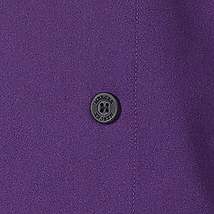 Mercer Culinary Millennia Men's 3/4 Sleeve Cook Jacket, Purple w/Black, 1X