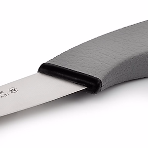 ARCOS Paring Knife 3 Inch Stainless Steel. Professional Kitchen Knife for Cut, Peel and Clean Food. Ergonomic Polyoxymethylene Handle and 80 mm Blade. Series Colour Prof. Color Grey.