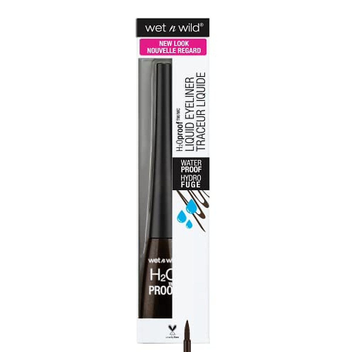 wet n wild H20 Proof Liquid Liner Dark Brown, 0.17 Ounce