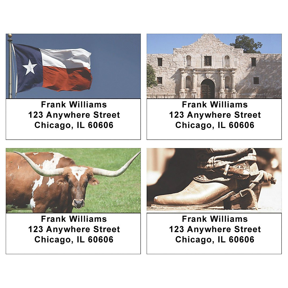Texas Address Labels