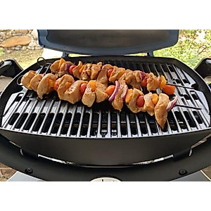 Uniflasy 60040 17 Inch Grill Burner Tube for Weber Q100 Q120 Q1000 Q1200 304 Stainless Steel Baby Q 386001 386002 516002, 516001, 50060001, 51060001 Gas Grills, Replacement Part Weber 69957/45657