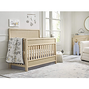 ED Ellen DeGeneres Woodland Friends Super Soft Changing Pad Cover - Words of Encouragement, Ivory, Grey, Marigold