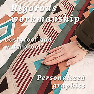 ZYlifemagic Extra Large Outdoor Picnic Blankets Waterproof, for The Beach, Camping Travelling on The Grass, Park Blanket, Rolling Up Packaging，Portable Carring, 79" x 79" Picnic Mat - Aksu Style