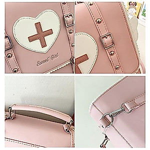 Kawaii Backpack Japanese Anime Cosplay Bag Goth Accessories Cross Heart Wings