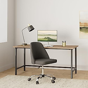 Office Chair, Desk Chair, Small Desk chairs with wheels Cute Vanity Swivel Chair with Back Mid Century Modern Armless Home Office Desk Chairs Task Chair for Bedrooms, Office, Dressing Room, Study