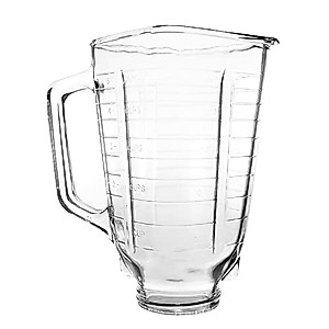 Univen 5 Cup Glass Square Top Blender Jar fits Oster & Osterizer Blenders