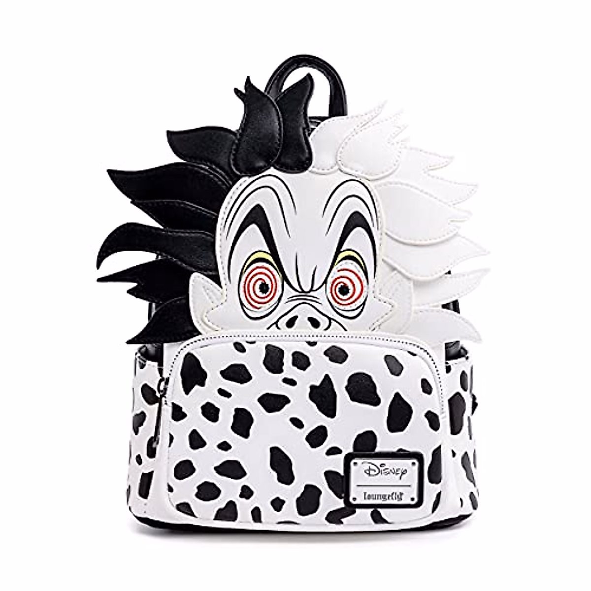 Loungefly Disney Villains Cruella De Vil Spots Cosplay Womens Double Strap Shoulder Bag Purse