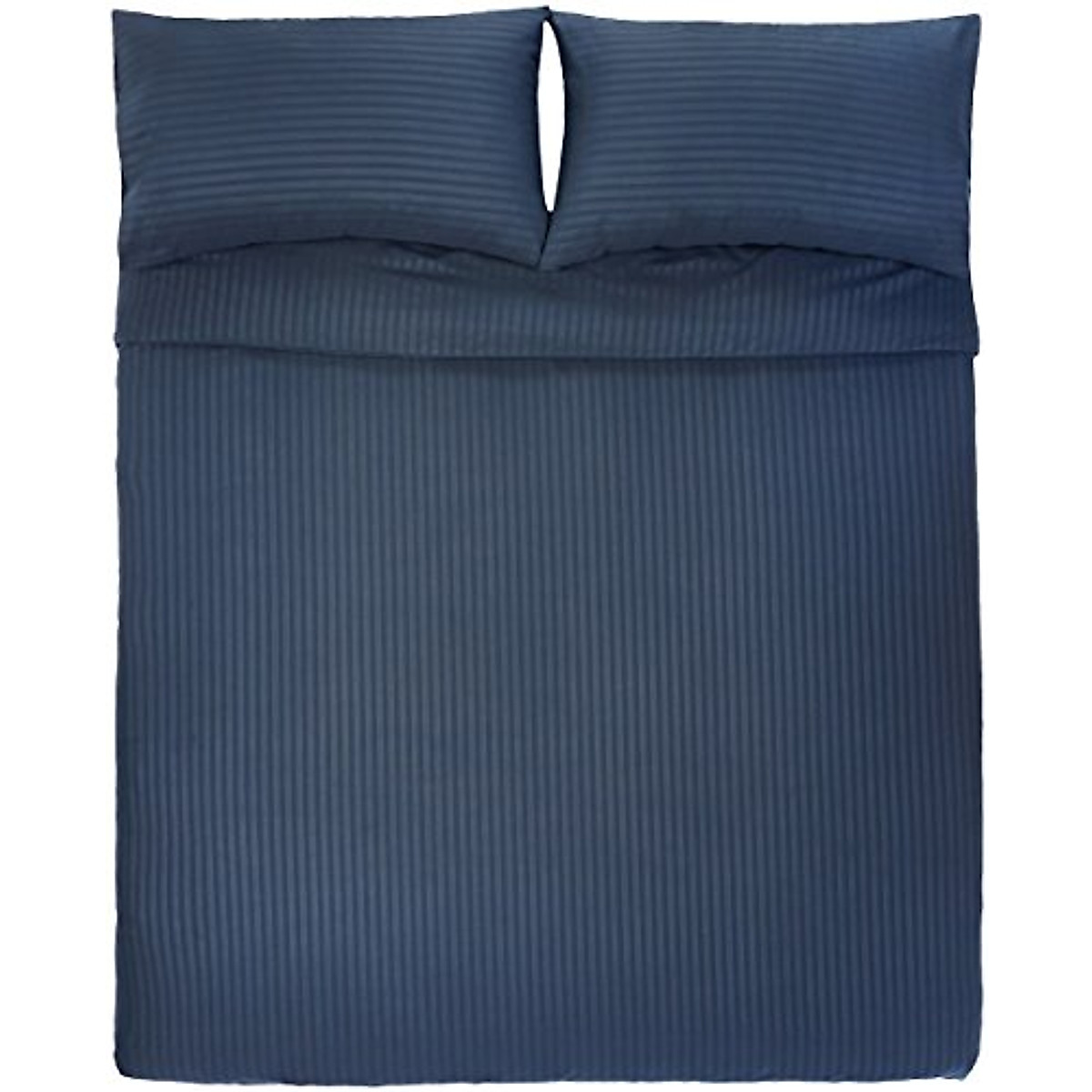AmazonBasics Deluxe Microfiber Duvet Cover Set with pillow case(s) – 200x200cm, Navy Blue