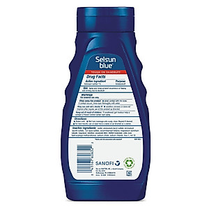 Selsun Blue Shampoo Naturals Dandruff Medicated 11 Ounce (325ml) (3 Pack)