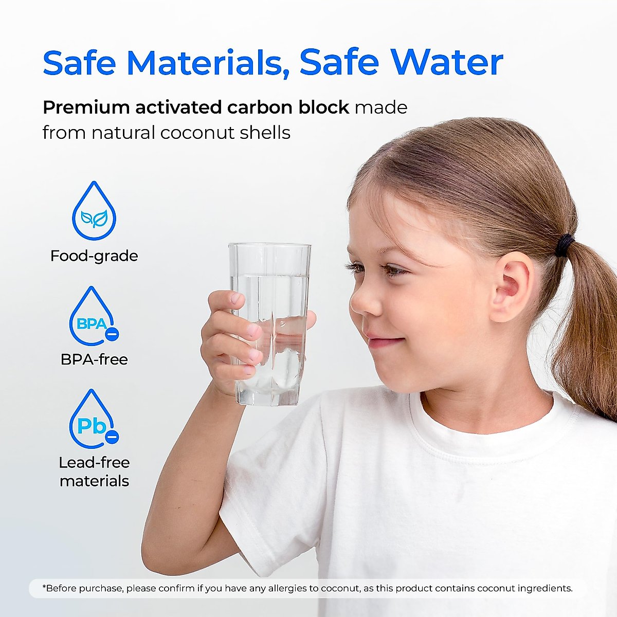 Waterdrop GXULQR Under Sink Replacement Filter, Replacement for Hexagonal Head GE SmartWater GXULQR, GXULQK and GXK140TNN, 2K Gallons (Pack of 2)