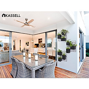 KASSELL Vertical Garden Wall Planter. Wall Mounted for Indoor Outdoor. All Metal Black Vertical Planter with No Assembly Required. Wall Planter for Indoor Plants Flowers, Herbs, Succulents and Plants