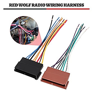 RED WOLF Radio Wiring Harness Connector Adapter Compatible with Ford F150 1986-1998, 1995-2001 Expedition, 1986-1997 Ranger, Lincoln/Mercury 1986-1994 Aftermarket Stereo Installation