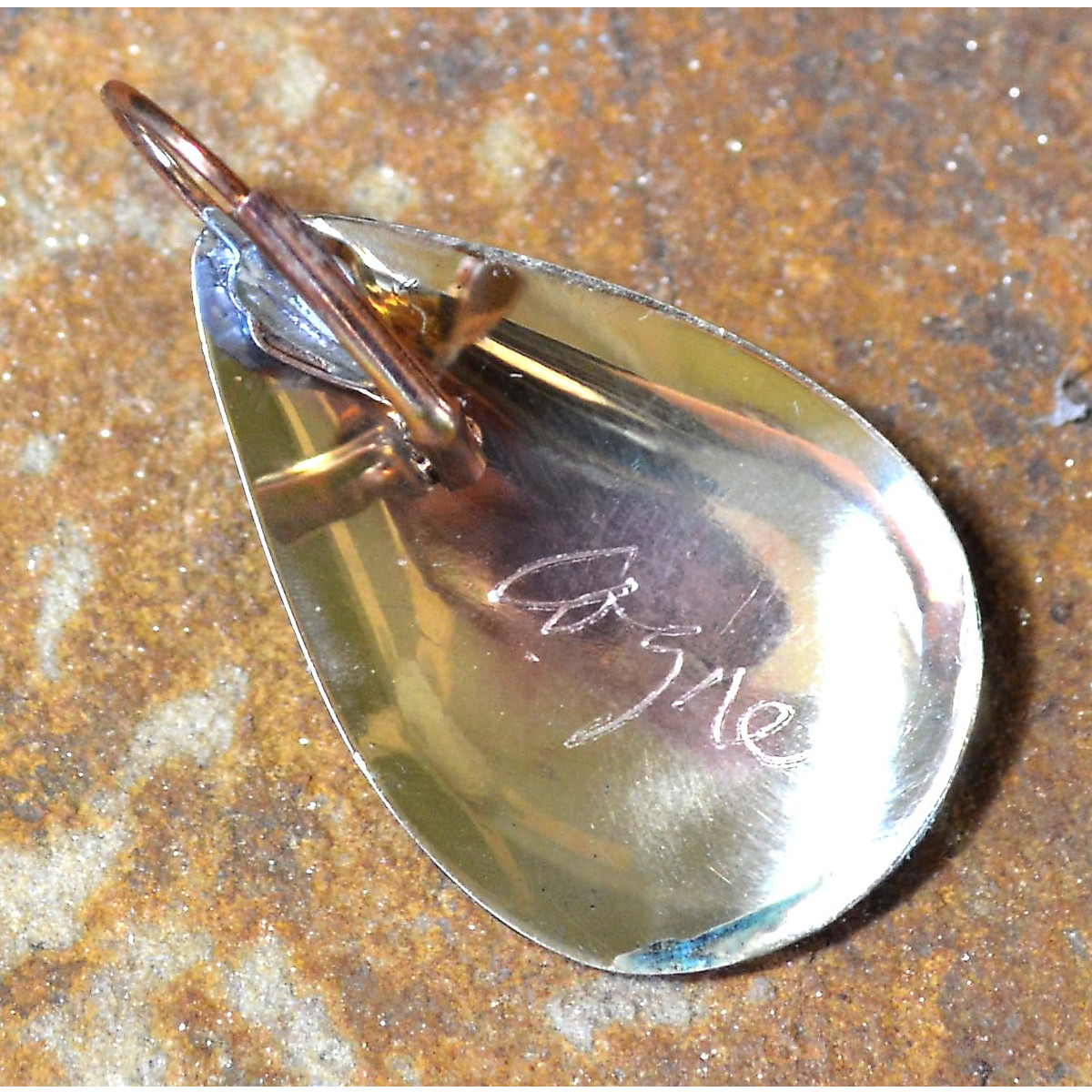 Dragonfly Teardrop Earring - Genuine Turquoise - USA Made