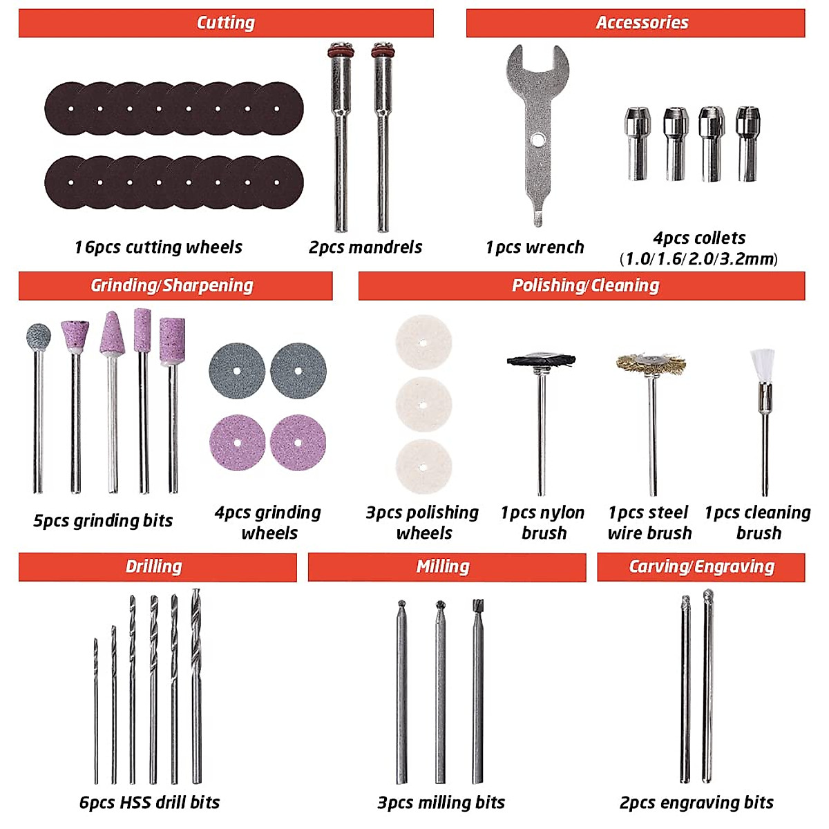 12V Cordless Rotary Tool - ANTOL Battery Powered Rotary Tool Kit - 1 Hour Fast Charger, 6 Variable Speed, Perfect for Cutting, Grinding, Wood Carving, Engraving, Polishing and Drilling, 49 Accessories