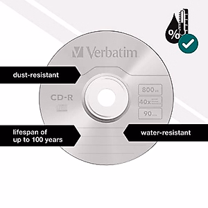 Verbatim 43428 800MB DataLife CD-R - Jewel Cased 10 Pack