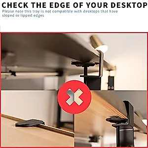 VIVO Large Height Adjustable Under Desk Keyboard Tray with RGB LED Light Mouse Pad, C-clamp Mount, 27 (33 Including Clamps) x 11 inch Slide-Out Platform Computer Drawer for Typing, Black, MOUNT-KB05GP