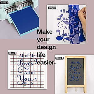 HTVRONT Royal Blue Permanent Vinyl Roll - 12" x 50 FT Blue Adhesive Vinyl for Cricut, Silhouette, Cameo Cutters, Blue Vinyl Roll for Signs, Scrapbooking, Craft, Die Cutters