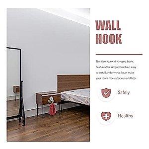 Zerodeko Wall Hanger Wall Mounted Rose Hook Entryway Iron Key Holder Wall Hanging Double Clothes Hook Door Back Hook Bathroom Towel Hook for Bags Hat Jackets White Decorative Rose Iron Hooks