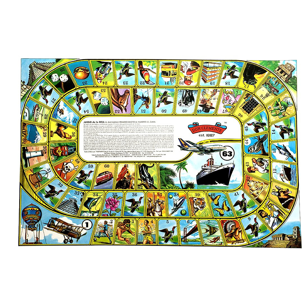 Don Clemente Serpientes Y Escaleras Authentic Mexican Game