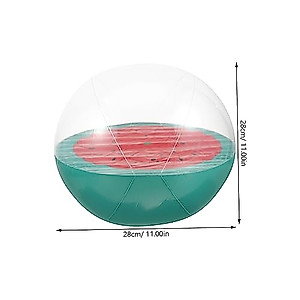 Alasum 1pc Watermelon Beach Ball Outside Toy Kids Swimming Pool Beach Balls for Kids Beach Pool Party Toy Summer Water Toy Watermelon Water Ball Inflatable Beach Ball Toy Inflatable Ball