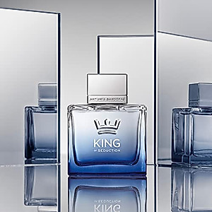 Antonio Banderas Perfumes - King of Seduction - Eau de Toilette for Men - Long Lasting - Masculine, Intense and Energetic Fragrance - Bergamot and Apple Notes - Ideal for Day Wear - 3.4 Fl Oz