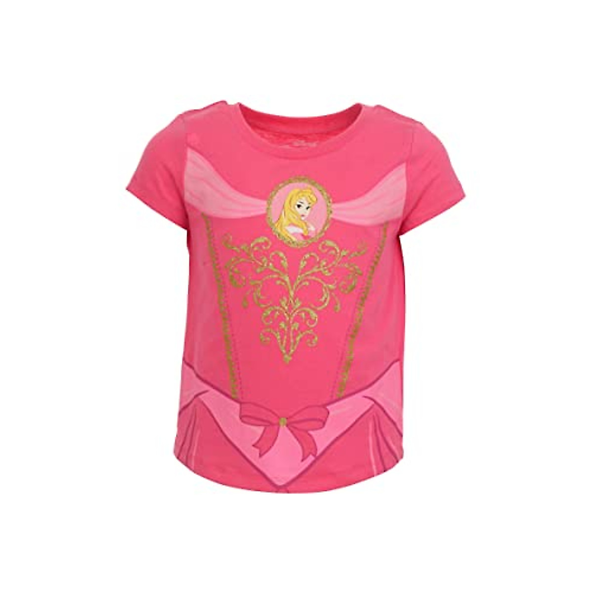 Disney Princess Infant Baby Girls 5 Pack Graphic T-Shirts Blue/Pink/Yellow 18 Months