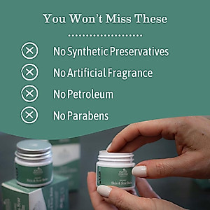 Earth Mama Organic Skin & Scar Balm |C-Section Recovery Skin Care, Pregnancy Stretch Mark Scar Cream with Organic Jojoba Oil, Tamanu Oil & Gotu Kola