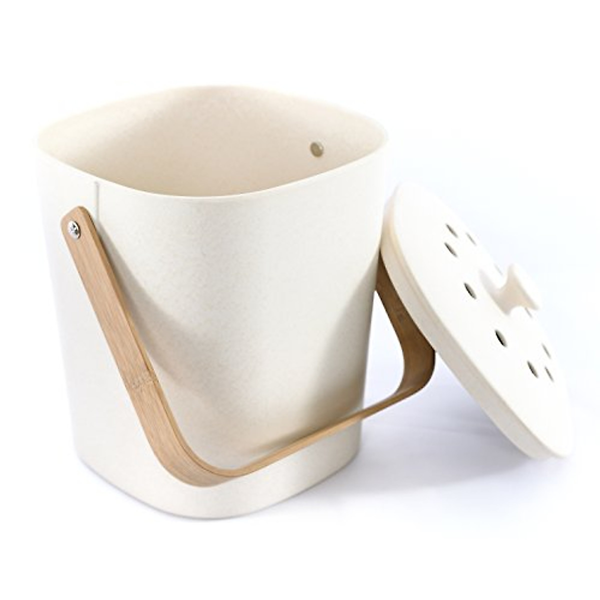 Bamboozle Food Compost Bin, Indoor Food Composter for Kitchen (Natural)