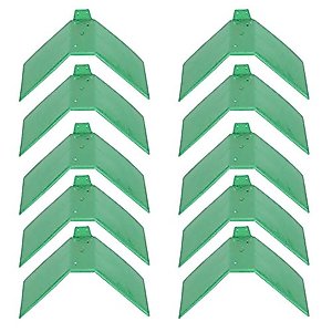 Ejoyous Pigeon Rest Stand-10pcs Plastic Small Plastic Bird Perch Dove Rest Stand Anti-Skid Perches Roost Frame for Bird Supplies (Green)