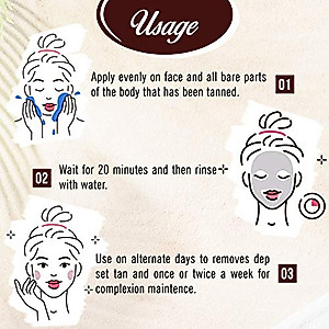 KEYA SETH AROMATHERAPY, DEVICE OF DROP Oxy De-Tan Pack Instant Tan Removal, 50 g (Pack of 2), large