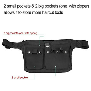 Hair Stylist Waist bag, Anself Barber & Salon Pouch Makeup bag for Hair Cutting Clippers,Combs,Salon Tools,Makeup Tools